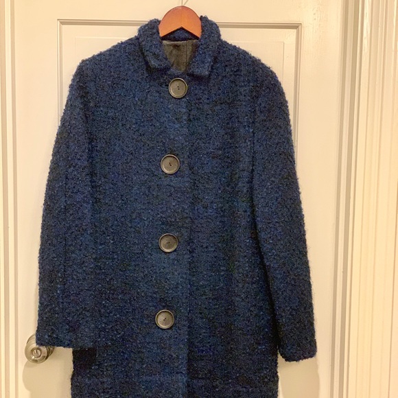 Jackets & Coats | Vintage Blacknblue Bucle Tweed Coat 8 | Poshmark
